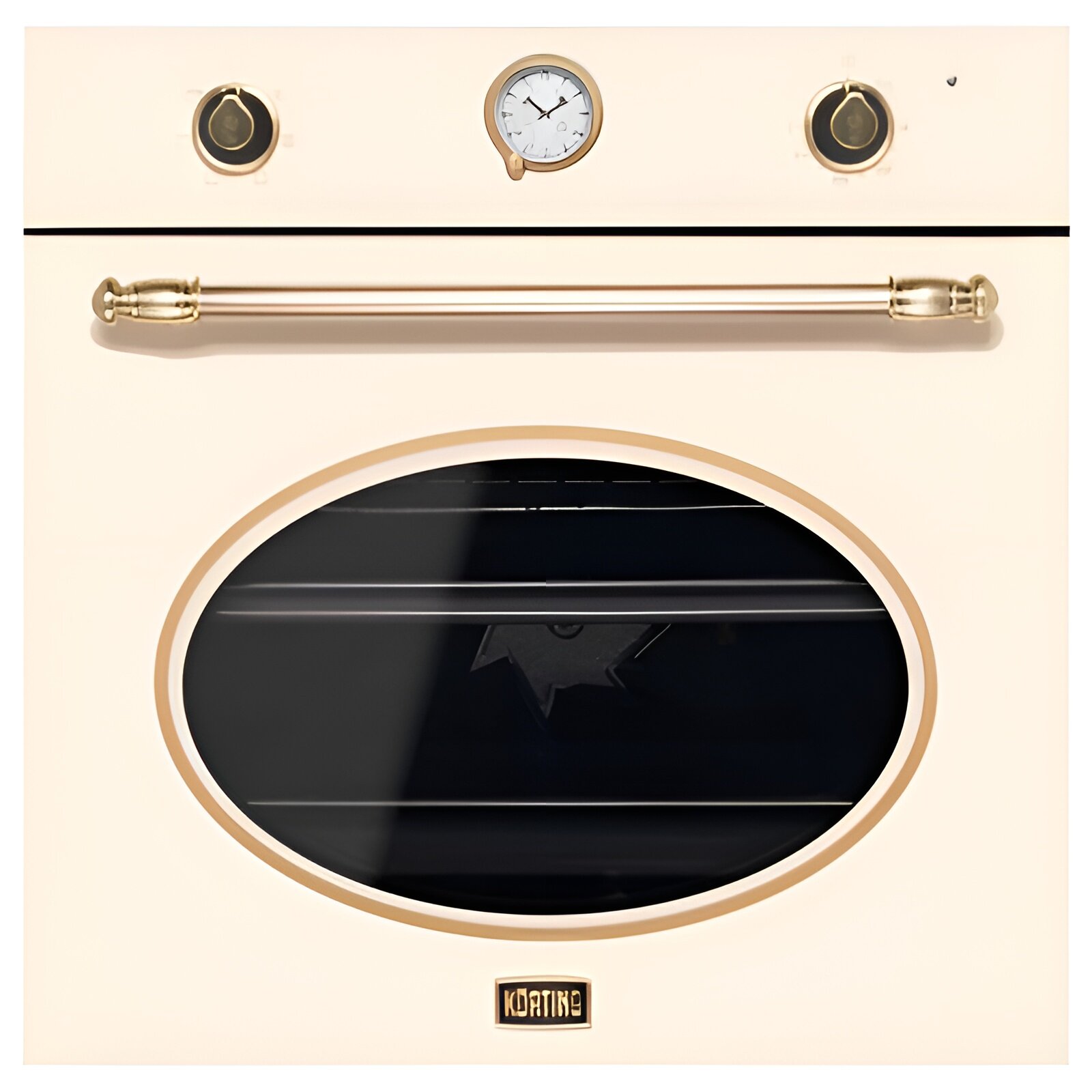 Электрический духовой шкаф Korting OKB 461 CRGB, слоновая кость/золотой