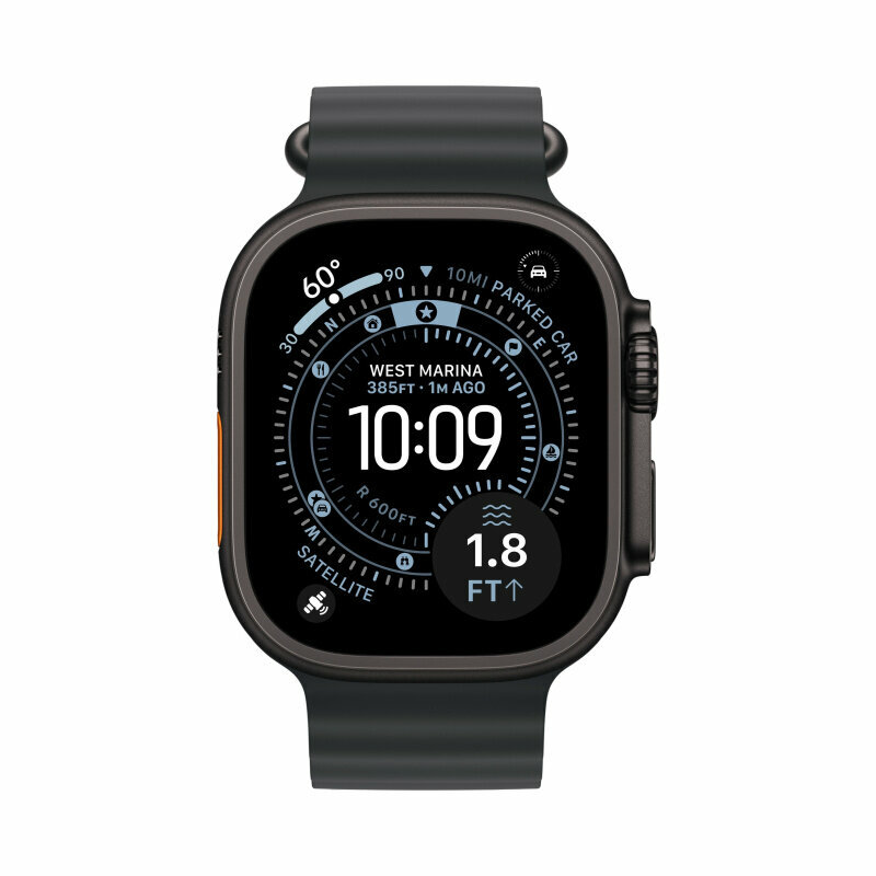 Часы Apple watch Ultra 3 49 Black TiT (Black Ocean Band) MF0J4