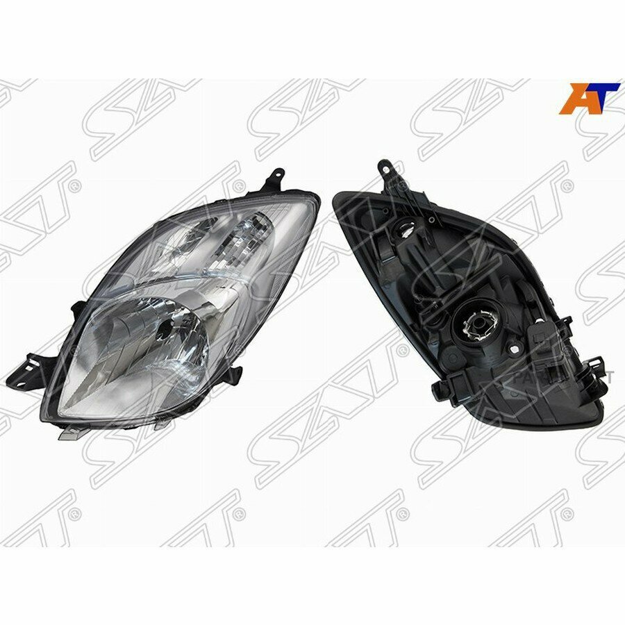 Фара Toyota Vitz 05-07 / Yaris 05-08 (Слева/ С электрокорректором/ 3/5D HBK) от официального дистрибьютора, SAT, артикул ST21211L2L