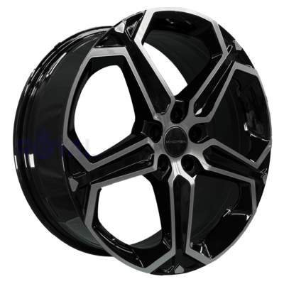 Литой колесный диск Khomen Wheels KHW1909 (Kia Sportage / Hyundai Tucson) 7,5x19/5x114,3 ET51 D67,1 Black-FP