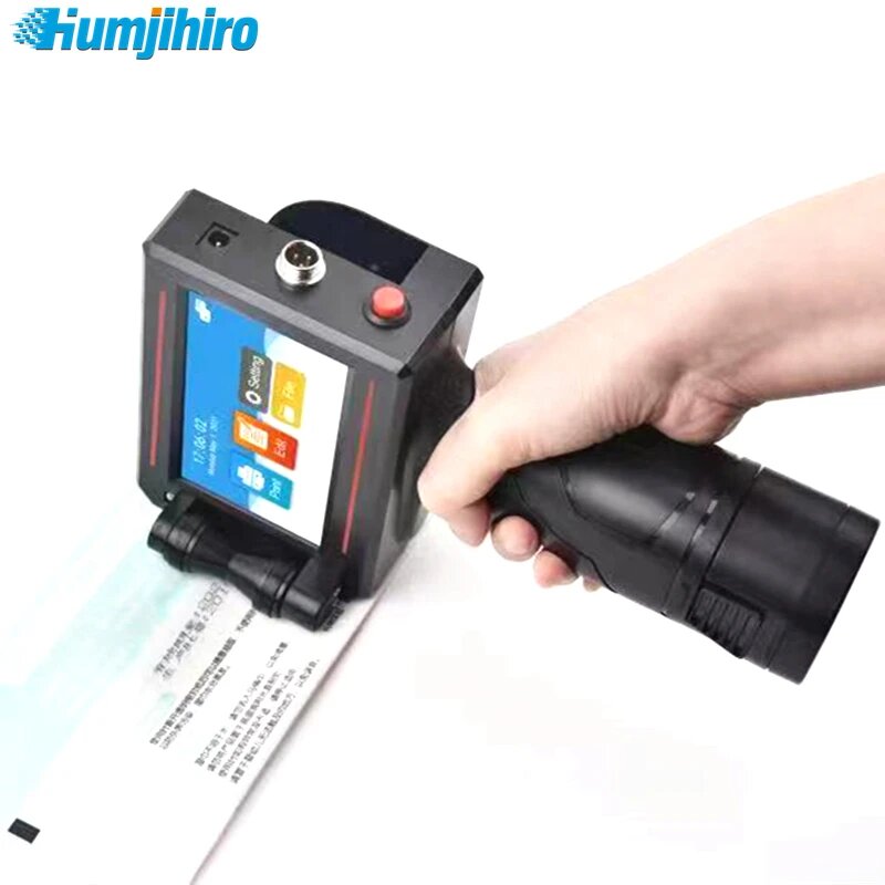 Портативный струйный принтер 12,7 мм, мобильный ручной струйный ручной термоструйный принтер, QR-бар, код партии, номер даты, логотип, дата истечения срока годности