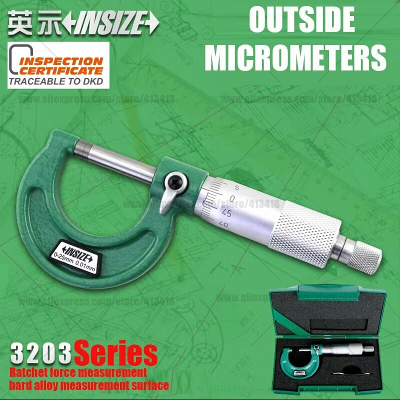 Набор микрометров Insize 0-100 мм 3203serie100-1250.01