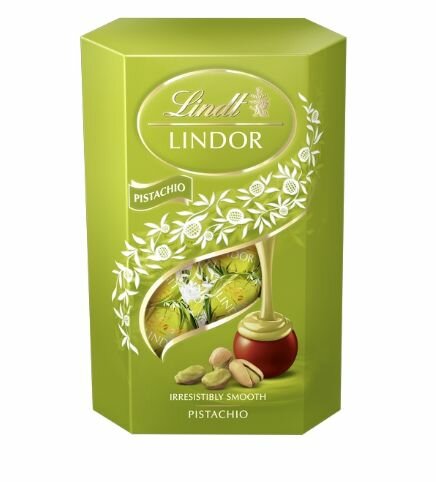Шоколадные конфеты Lindt Lindor (Линдор) фисташковое пралине, 200 г