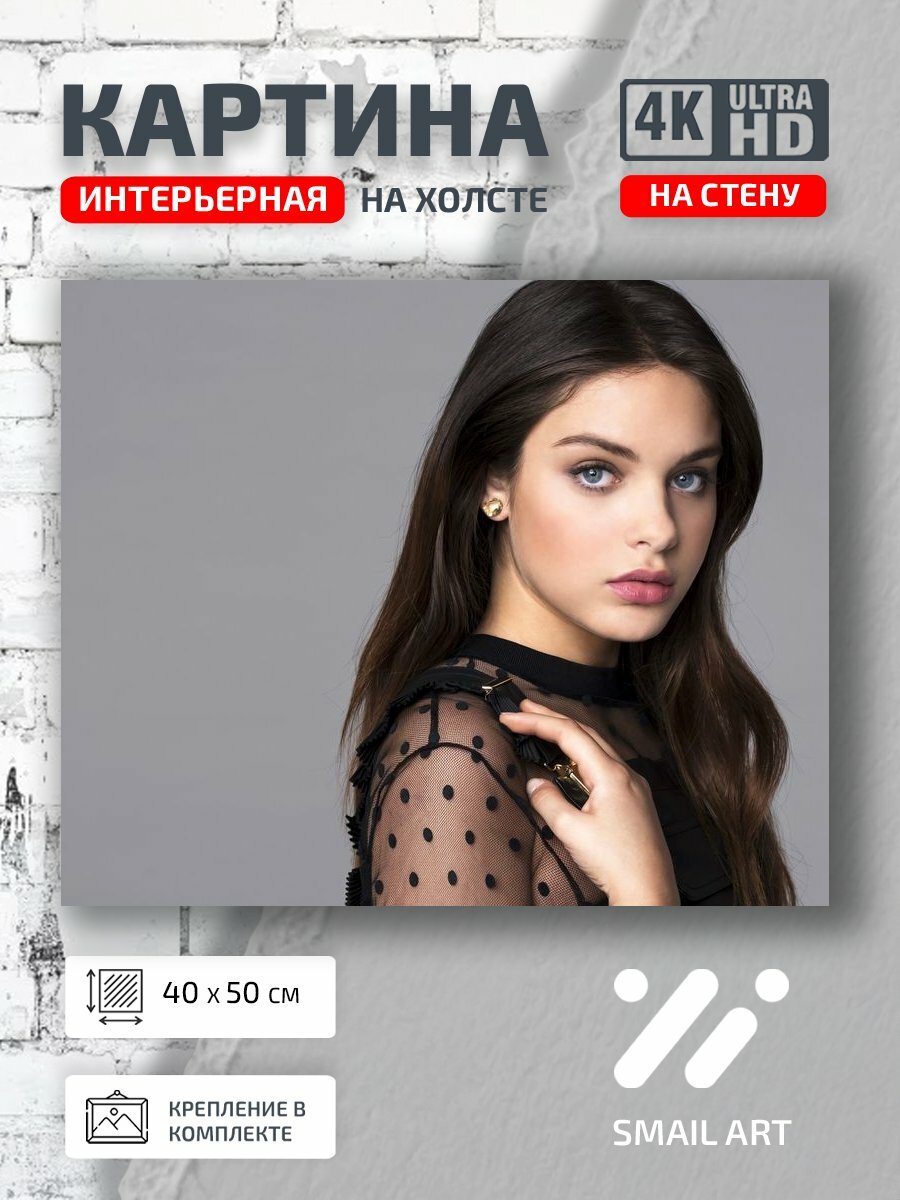 Картина на холсте интерьерная 40 на 50 на стену Блузка Portrait для студии портрет интерьер