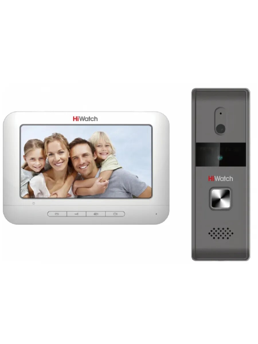 Комплект видеодомофонии DS-D100KF, 4-проводное соединение