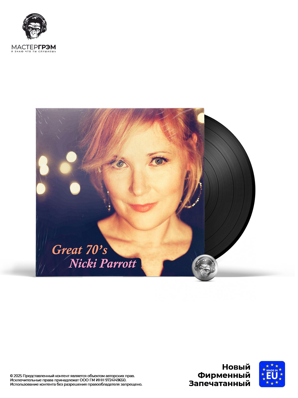 Nicki Parrott - Great 70's (Audiophile, Hyper Magnum Sound) (1LP), 2022, Limited Edition, Venus Hyper Magnum Sound Masterpiece Series, Venus, Japan Version, Виниловая пластинка