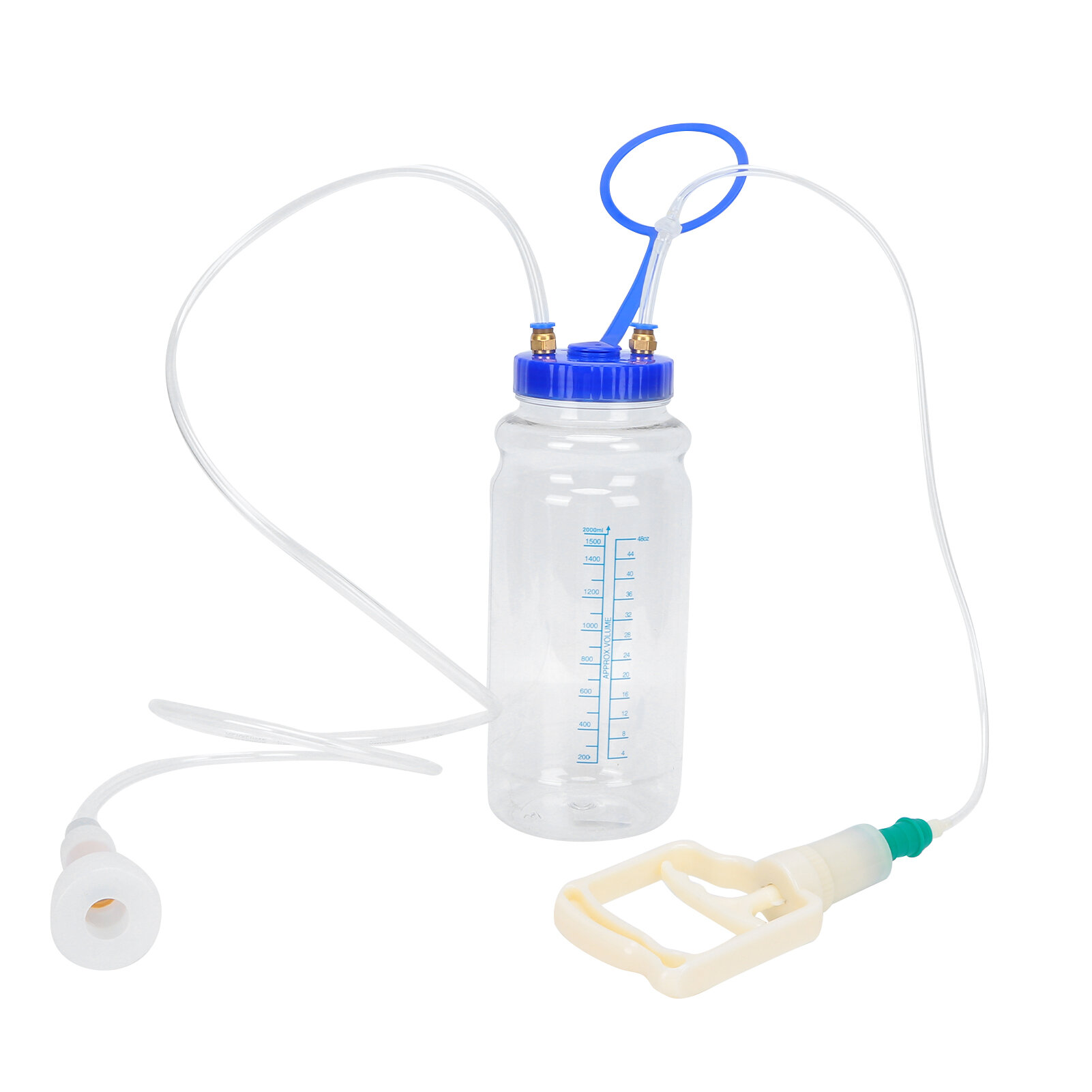 Аппарат для доения коз, портативный бытовой аппарат для доения коз, ручной доильный аппарат для коз с вакуумным насосом (одинарная головка)