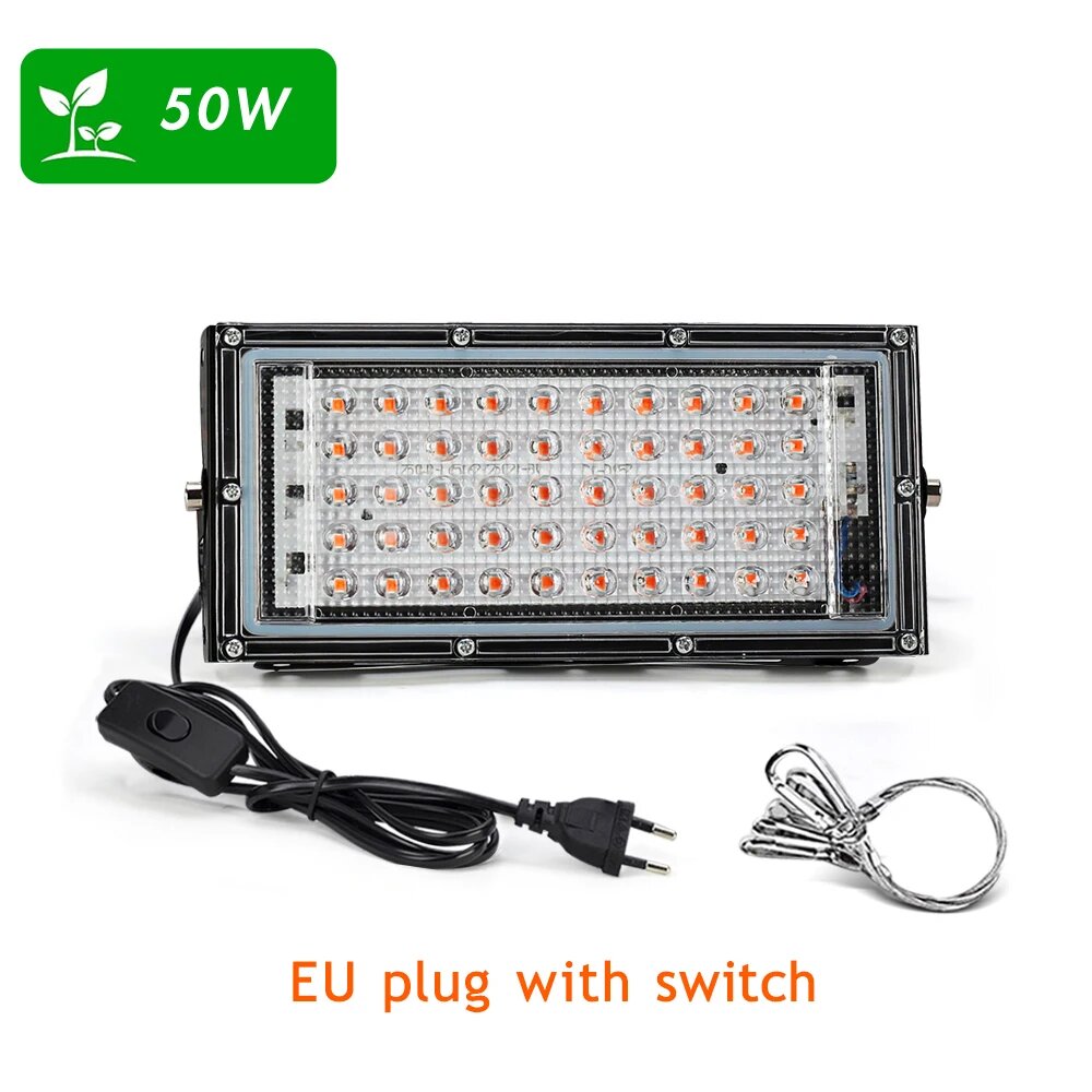 LED Grow Light 50W (EU plug) для растений