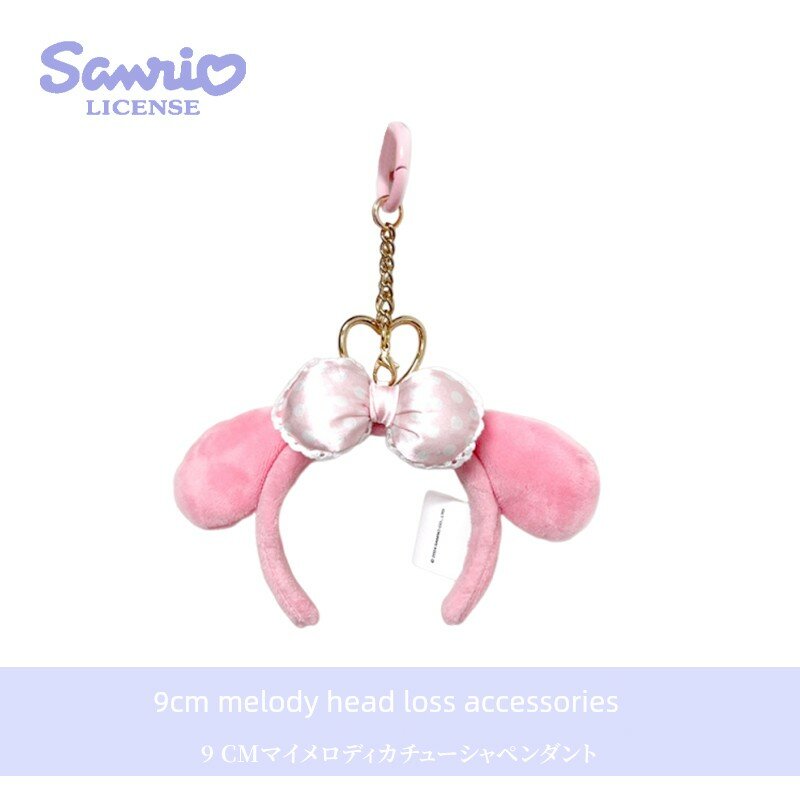Оригинальный плюшевый брелок Sanrio Kuromi, подвеска-кукла My Melody, милый брелок для рюкзака. Ободок с подвеской My
