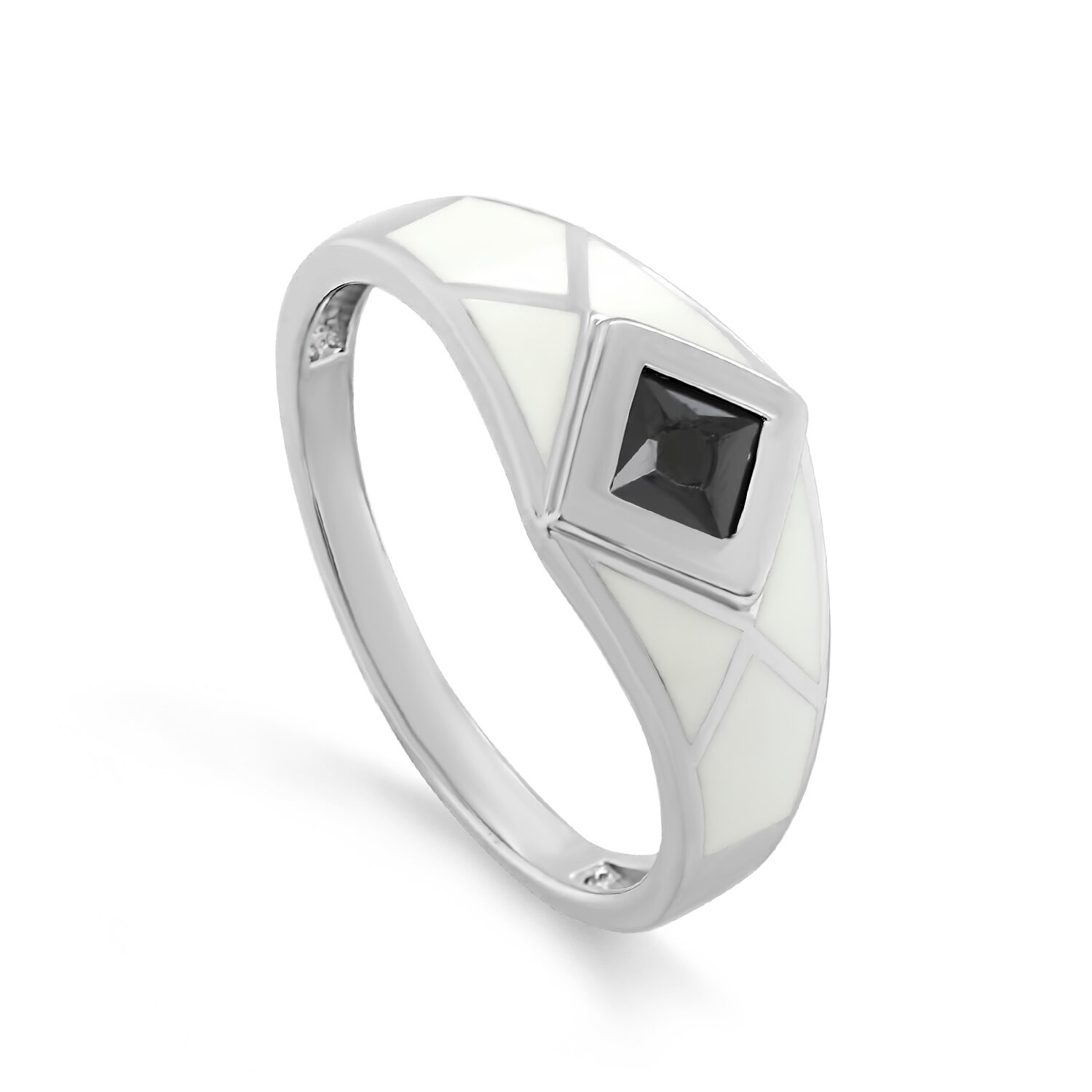 Кольцо, серебро, 925 проба, фианит