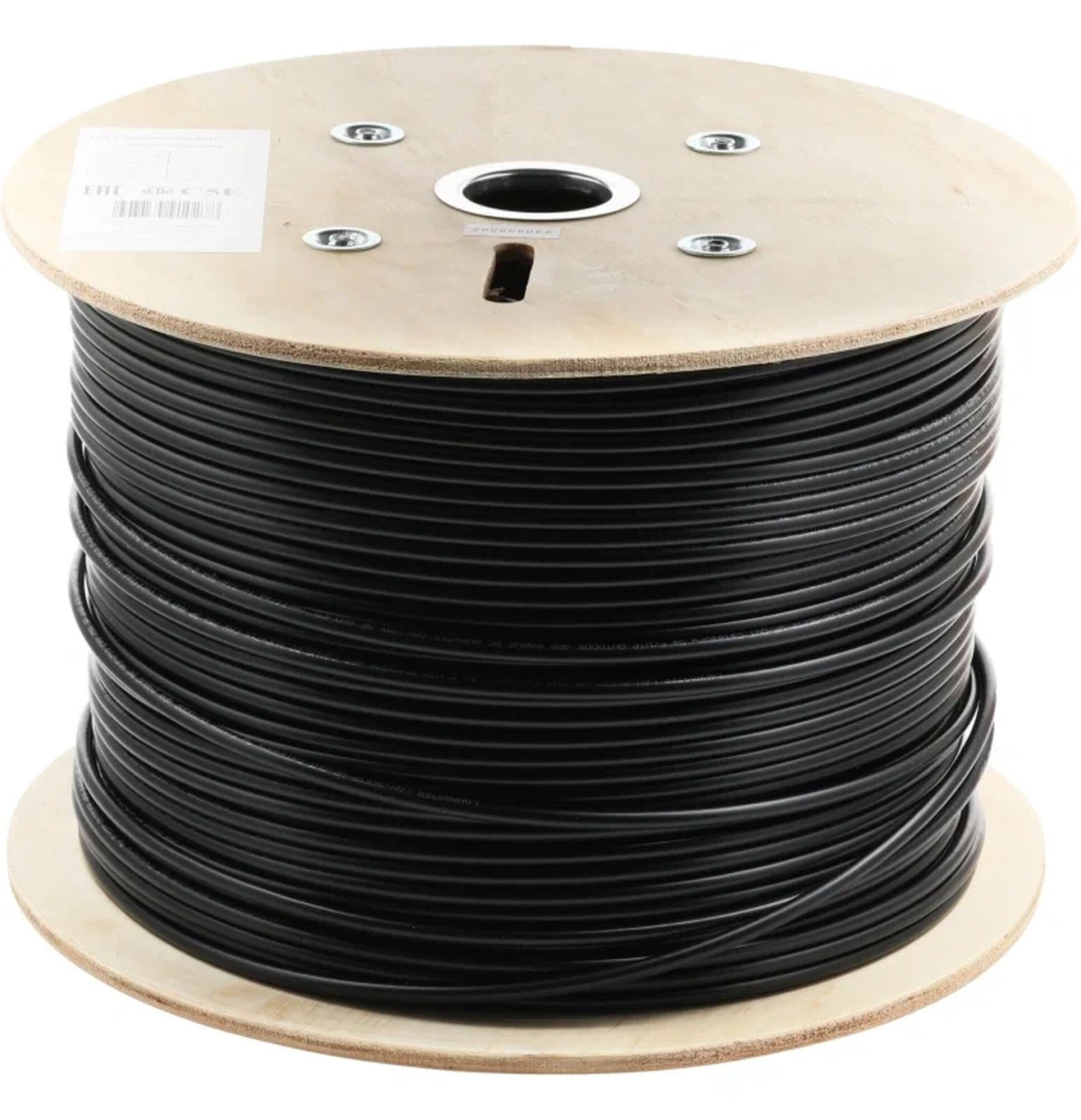 Кабель Lanmaster LAN-5EFTP-WP-OUT, витая пара, экранированный, черный, 305 м