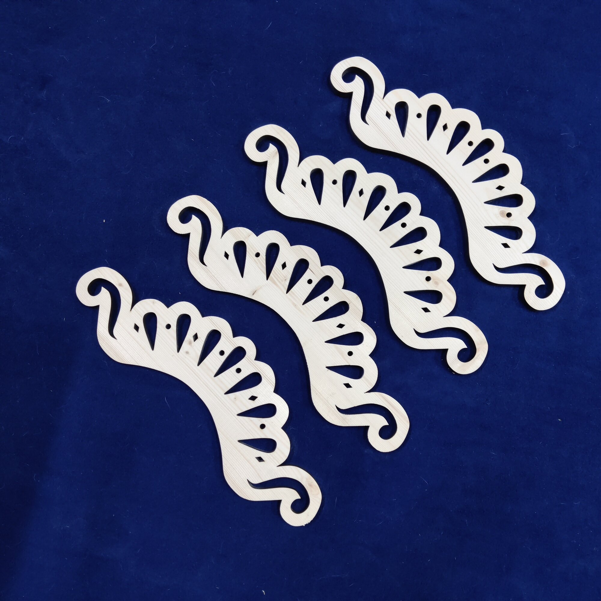 Наличники декоративные "Ракушка малая" деревянные резные 4 шт.