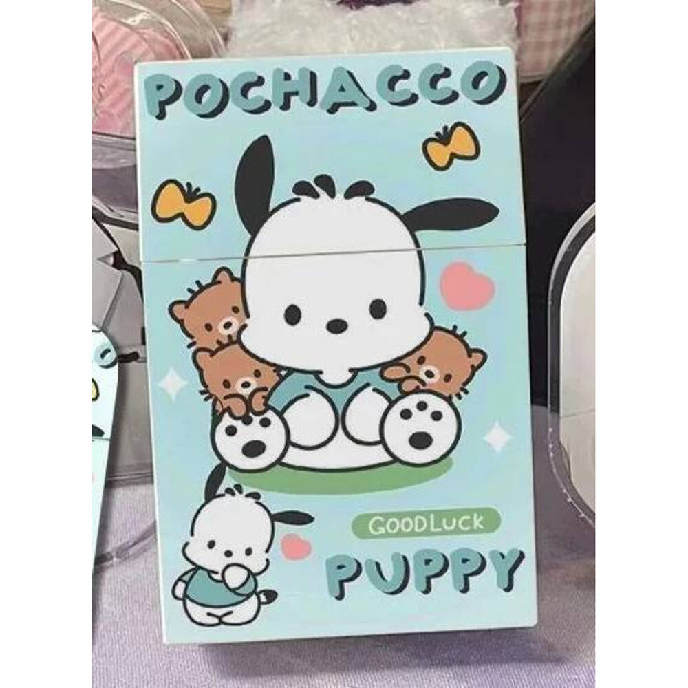Коробка для сигарет Sanrio, несколько вариантов дизайна, Hello Kitty, Kuromi, Pochacco, My Melody, стильная, из пластика, милая, для хранения карточек.