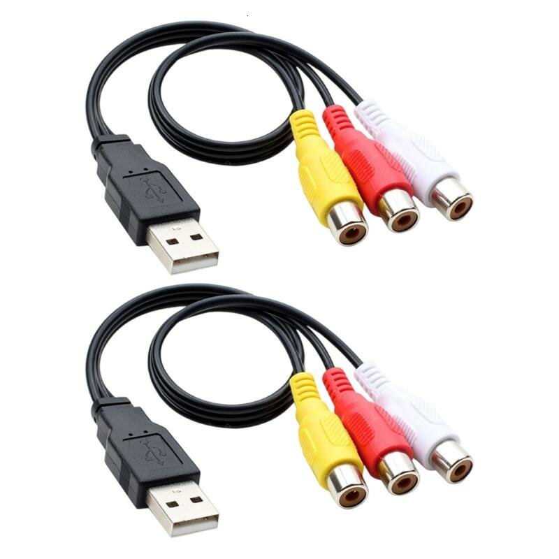 USB-3RCA кабель 0.25м