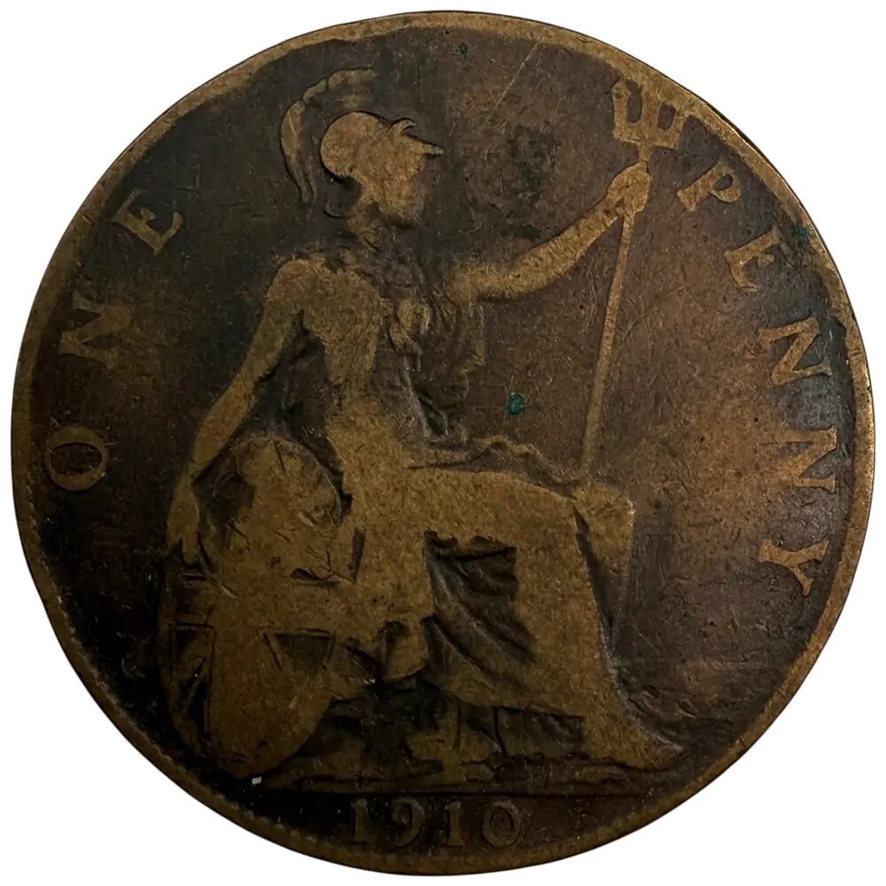 Великобритания 1 пенни 1910 г. (Cu) (Лот №2)