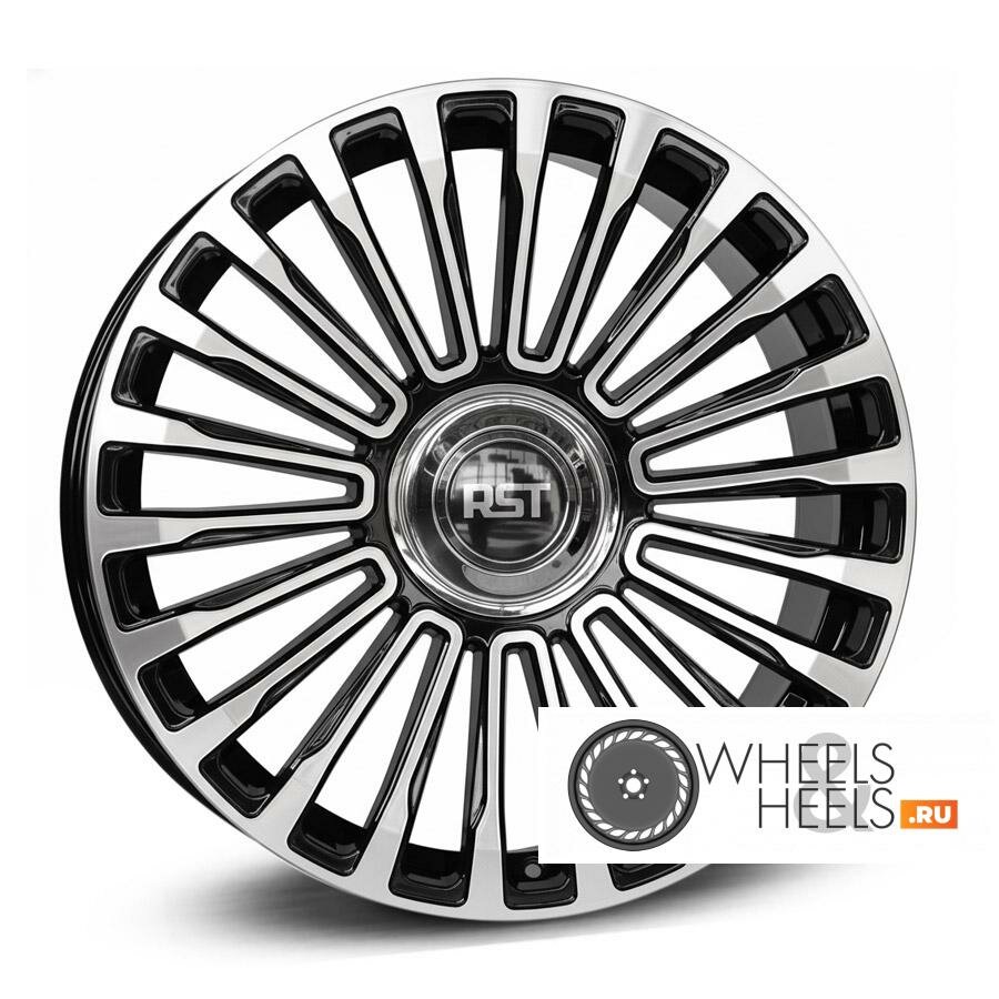 Диск автомобильный литой RST R2101FF 21x9.5 5x120 et45 dia72.6 Черный с полированной лицевой поверхностью