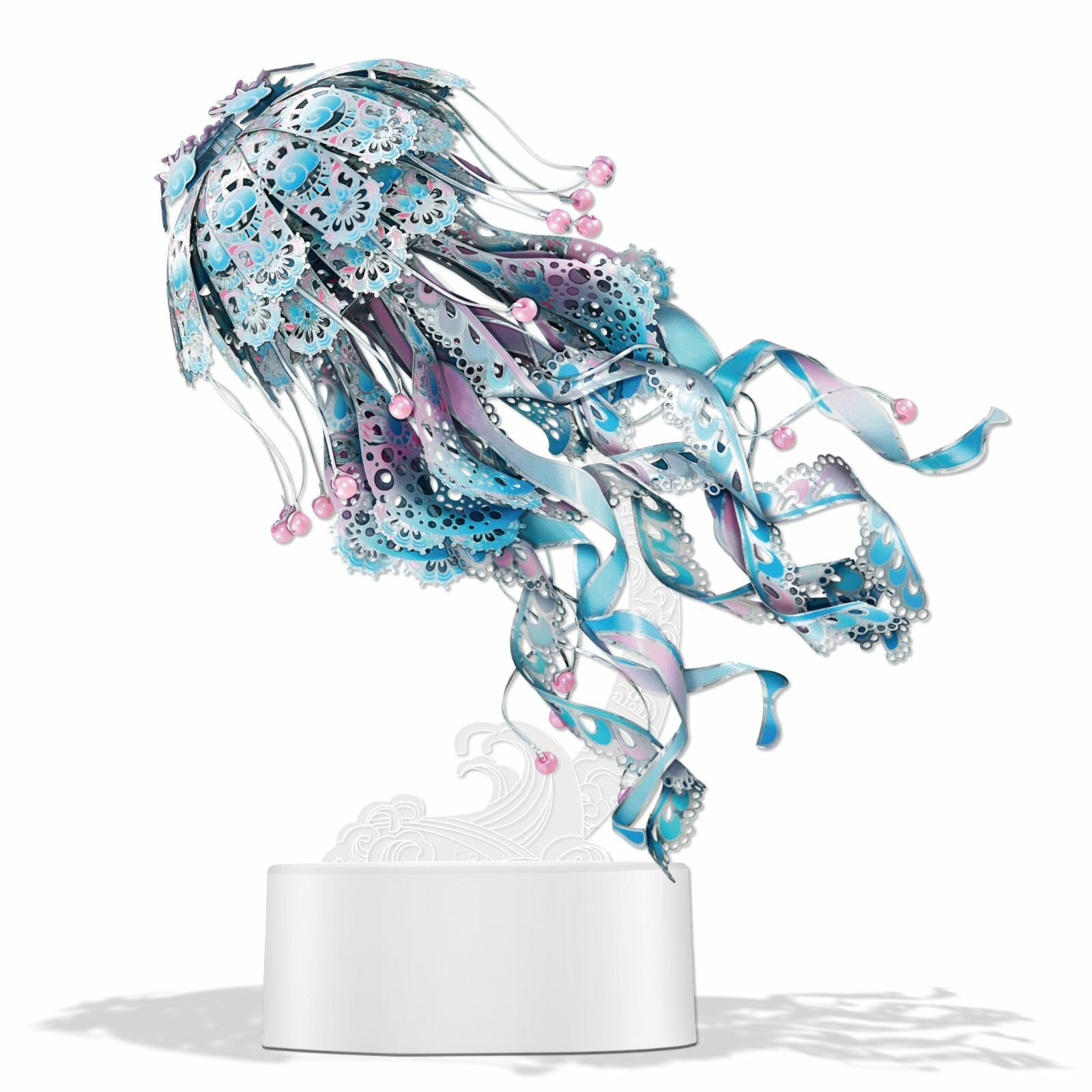 Piececool 3D металлическая модель для взрослых, набор для сборки Медуза из нержавеющей стали, подарочный творческий конструктор и декор для дома