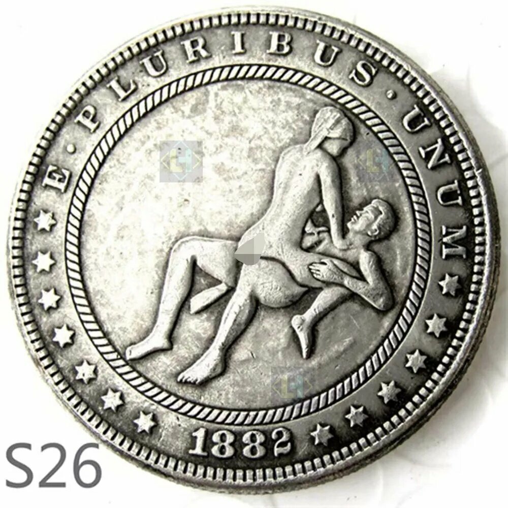 40*3mm Двусторонняя памятная монета для сексуальной женщины