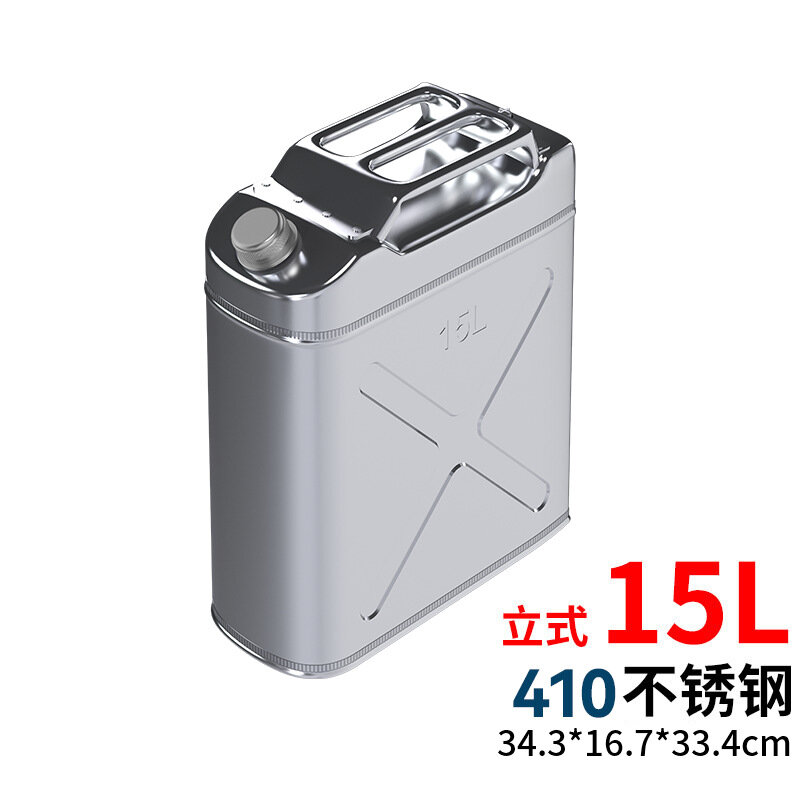 Утолщенная бочка для бензина из нержавеющей стали 401/304, 10 л, 20 литров, 30 литров, 40, дизельный чайник, заправочная бочка, автомобильный запасной топливный бак, взрывозащищенный
