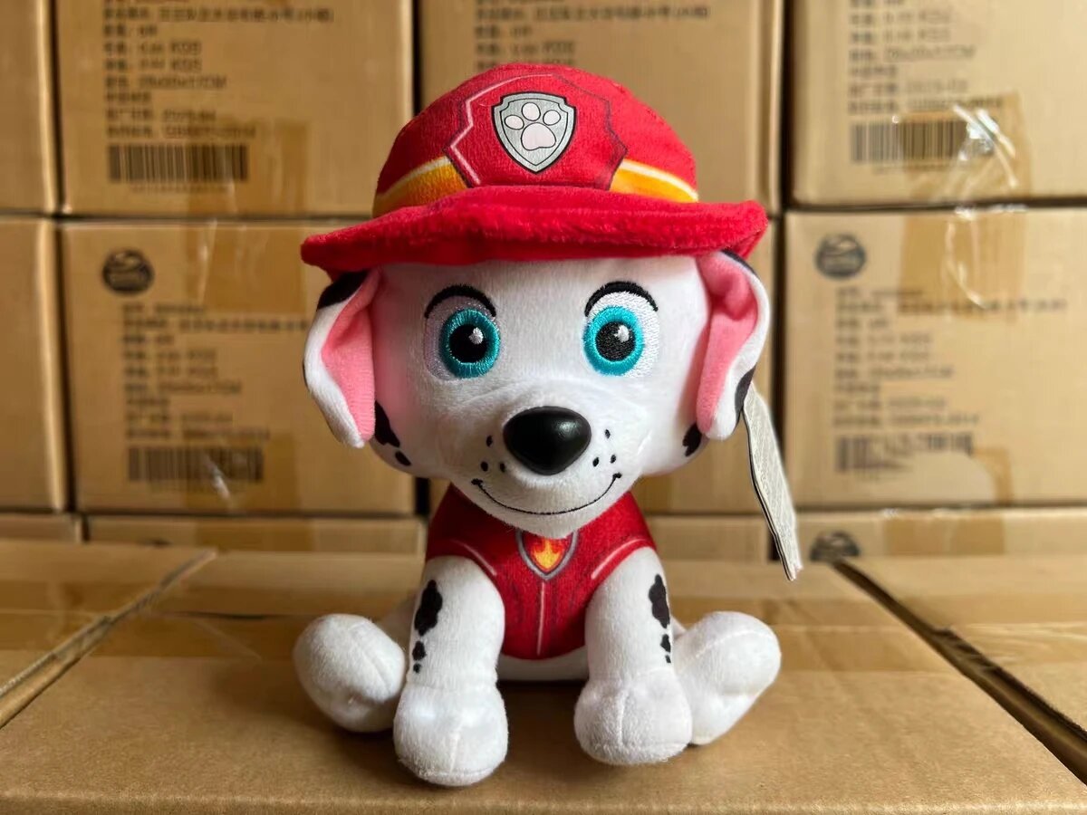 Мягкая игрушка PAW PATROL Щенячий патруль набор из 8 фигурок Красный, 6058438-marshall