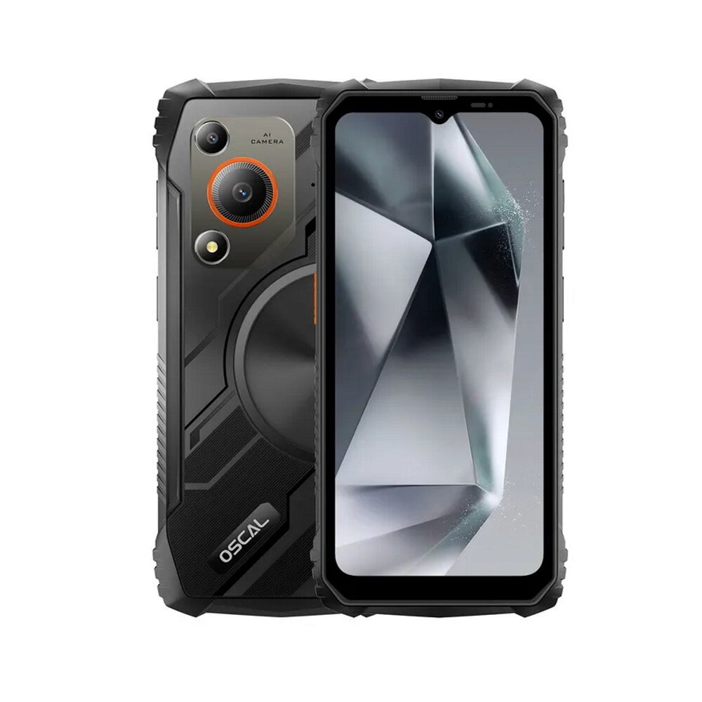 Смартфон Oscal MARINE 1, 4+8GB/128GB, 5100 мАч, Gemini AI 2.0, Android 15, Global, Black