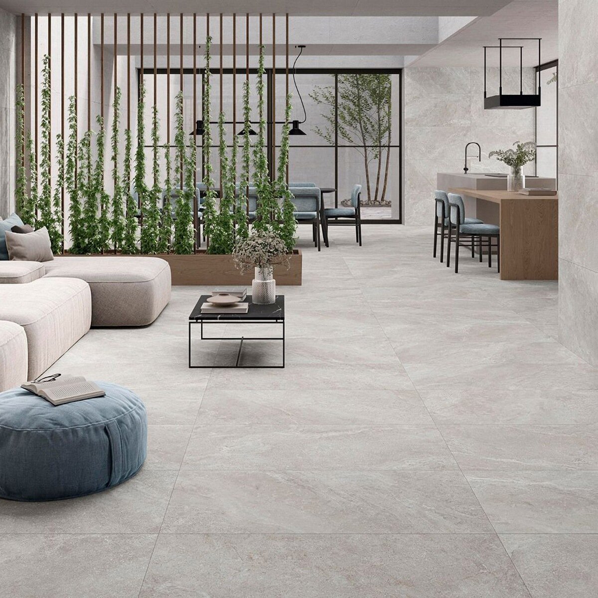 Керамогранит STN Ceramica Nuances Pearl Matt. 60x120 N30101 под камень матовая морозостойкая