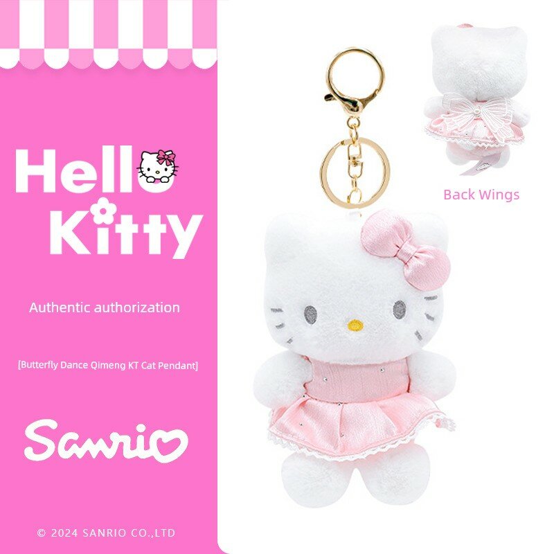 Оригинальный плюшевый кулон Hello Kitty, брелок для сумки Hello Kitty, игрушка-украшение, подарок на день рождения