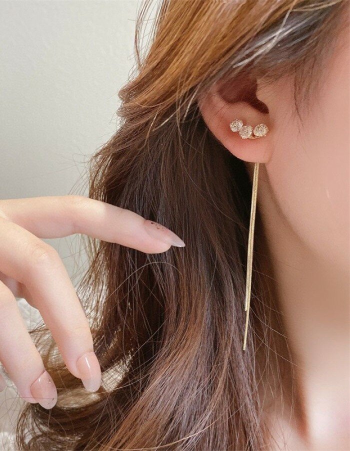 Серьги-трансформеры, кристалл