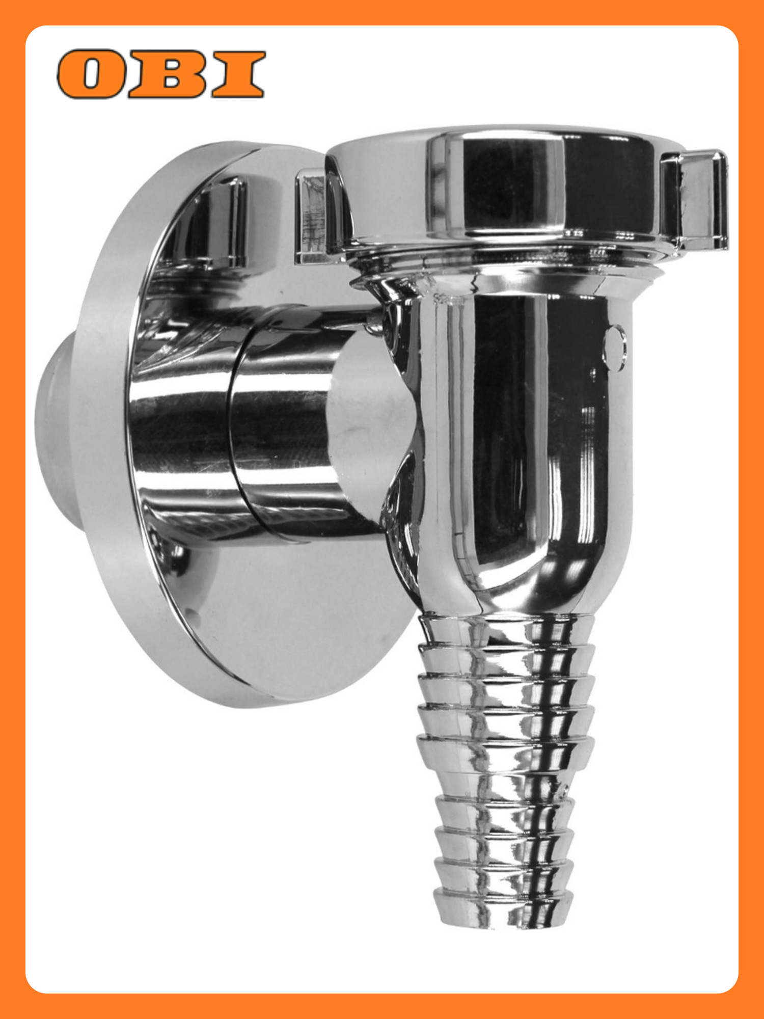 Обратный клапан MasterProf, для стиральной машины, хромированное покрытие