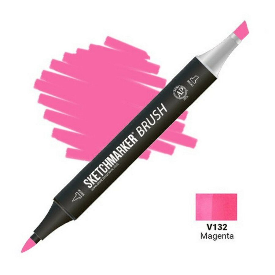 Маркер художественный SketchMarker Brush Pro, V132 Magenta (SketchMarker V132)