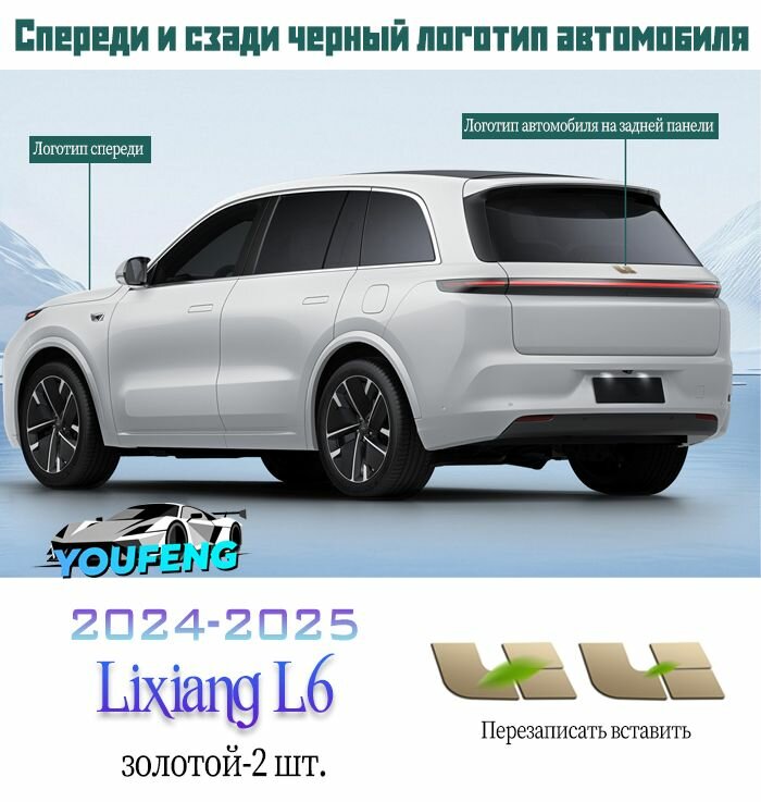 Черный автомобильный логотип LiXiang L6