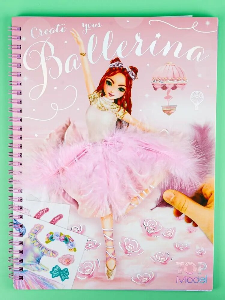 Раскраска TopModel Create your Balerina светло-розовая 32 листа 26.5х20х0.8 см (2514-2)
