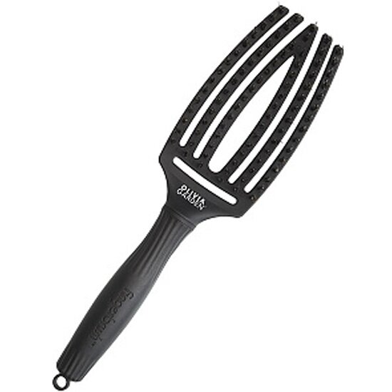 Щетка для волос Olivia Garden Fingerbrush, Care Iconic Boar&Nylon Full, black, р-р M