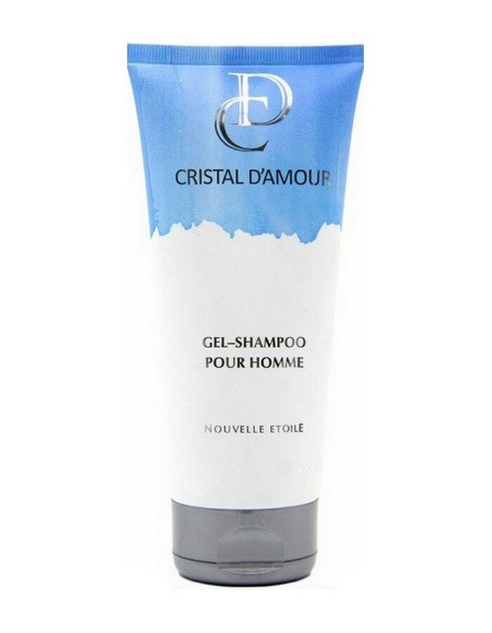 Новая Заря men Cristal D' Amour Парфюмированный гель-шампунь для тела и волос 200 мл. (кристалл Любви)