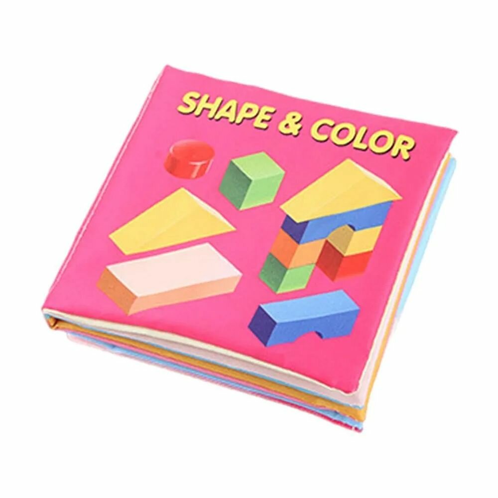 Первая мягкая книга-погремушка для малышей, интерактивная развивающая игрушка для младенцев, с текстурами и шуршалками, безопасная ткань, 10х9.5х2 см