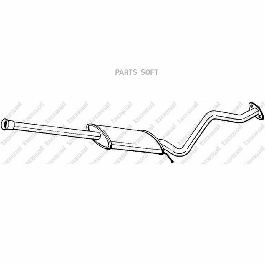 Глушитель центральный (HYUN GETZ 02-03 ) от официального дистрибьютора, BOSAL, артикул 284307