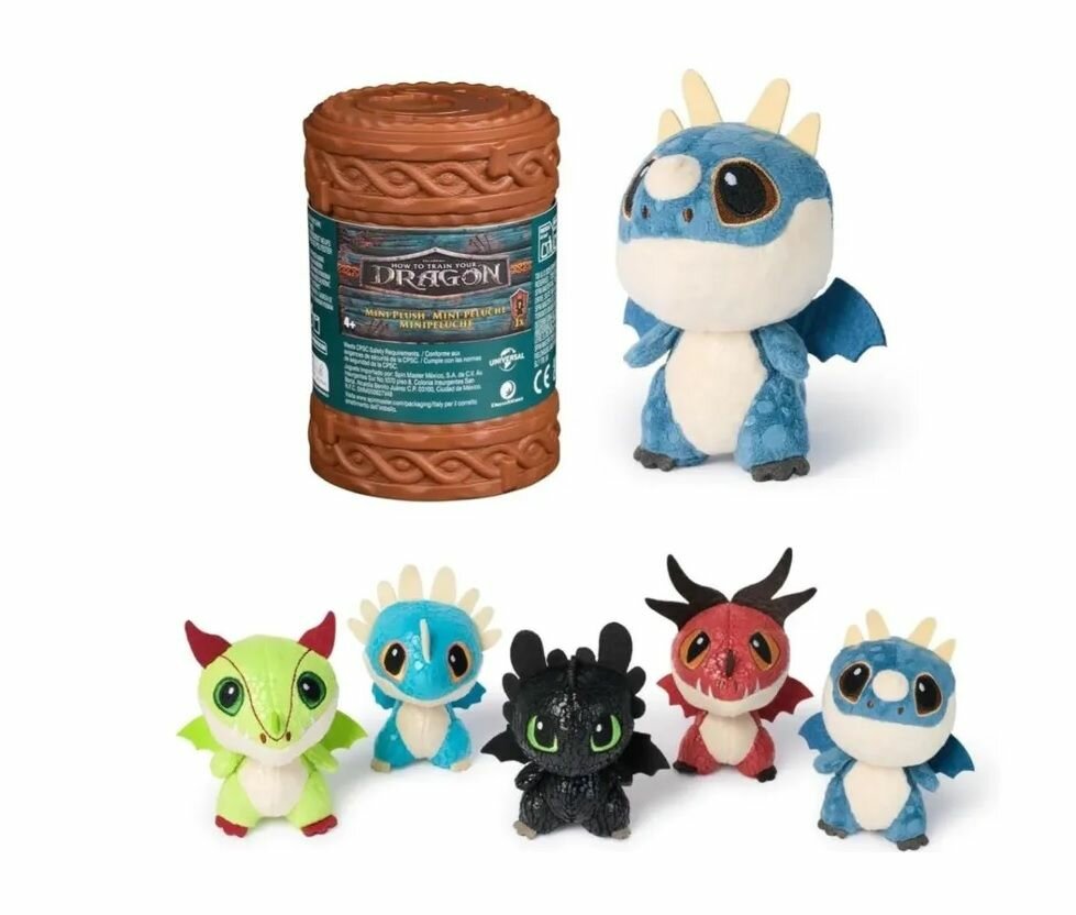 Мягкая игрушка сюрприз MYSTERY Как приручить дракона 4 DreamWorks Dragons 1 шт.