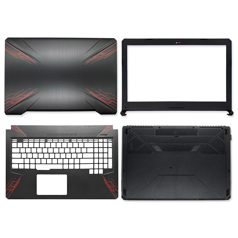Крышка ноутбука ASUS FX504, черная, 2ABCD Cover