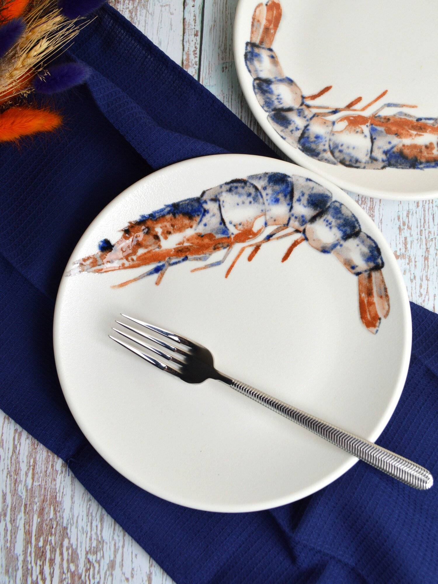 Набор тарелок столовых 2 шт диаметр 21 см, фарфор, Bonna Aquelis