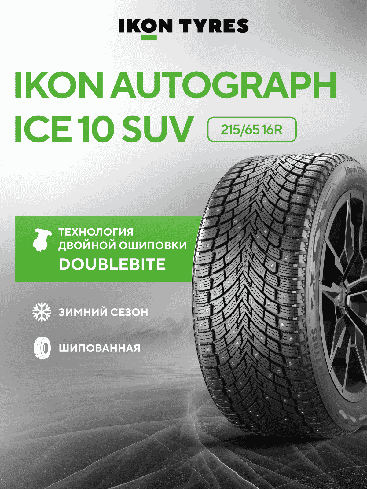Шины Зимние шипованные Ikon Tyres Autograph Ice 10 SUV 255/55/R19