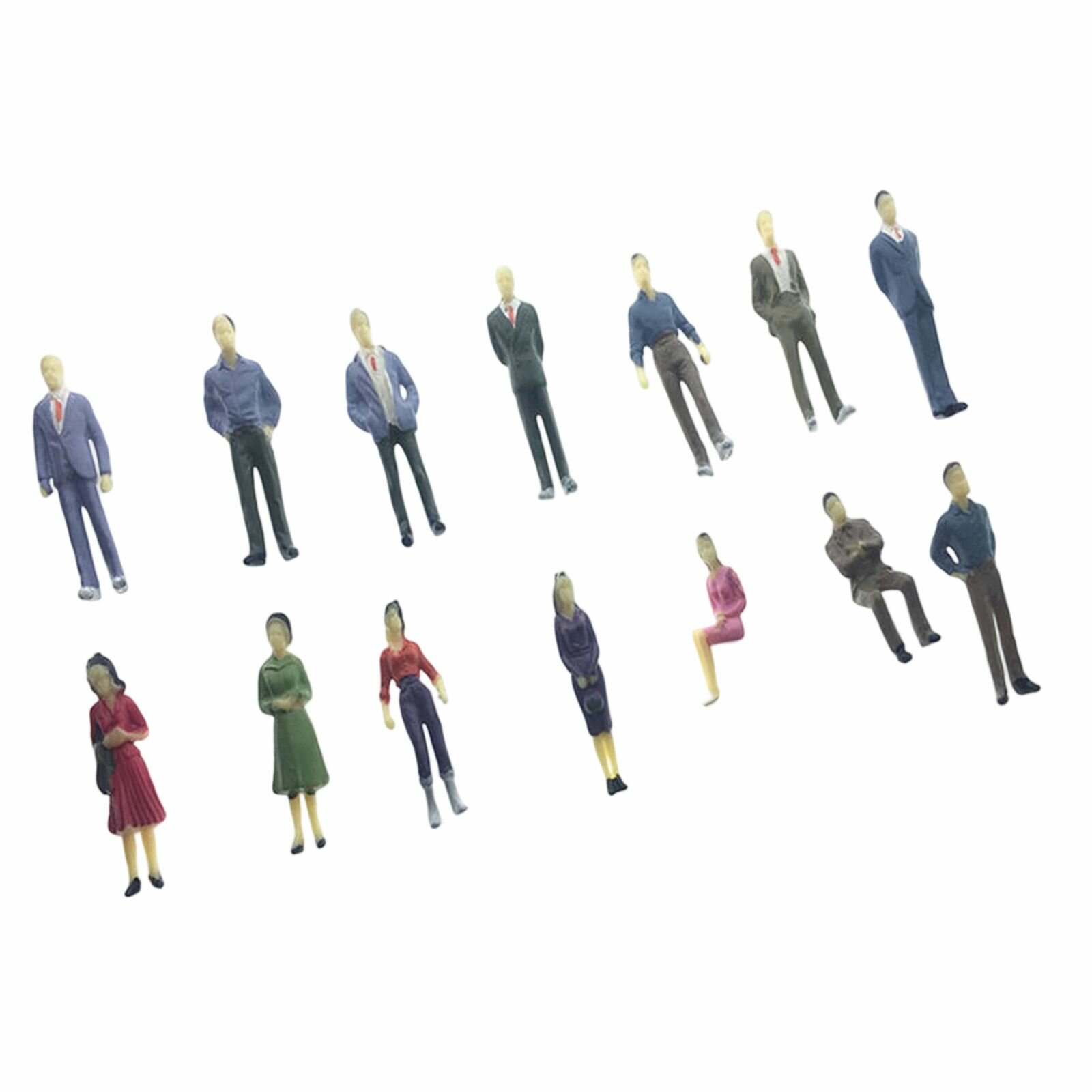 25 штук детализированные миниатюрные фигурки людей для городских диорам