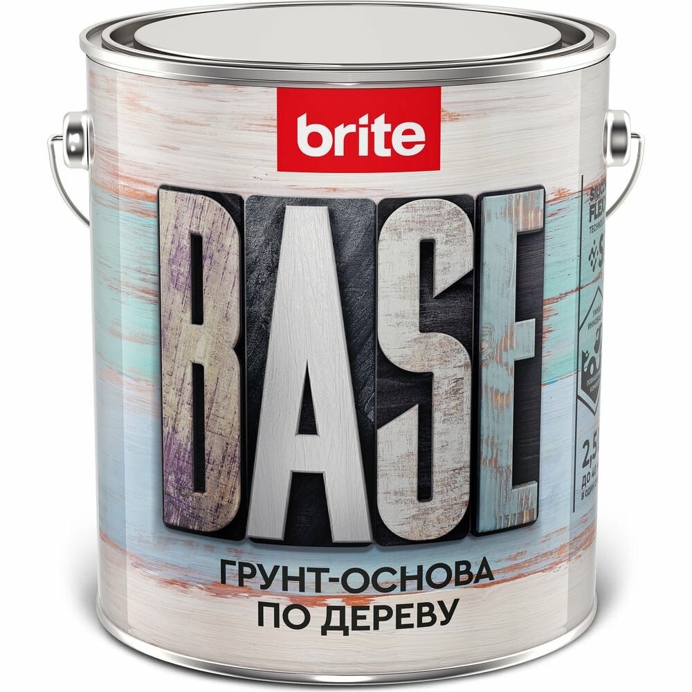 Грунт-основа по дереву BRITE FLEXX ведро 2.5 л 212415