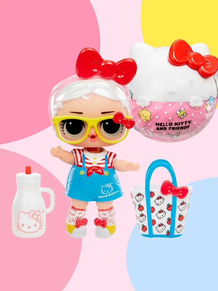 Loves Hello Kitty and Friends 7 Сюрпризов, 8 кукол ограниченной серии, отличный подарок для детей в возрасте от 3 лет