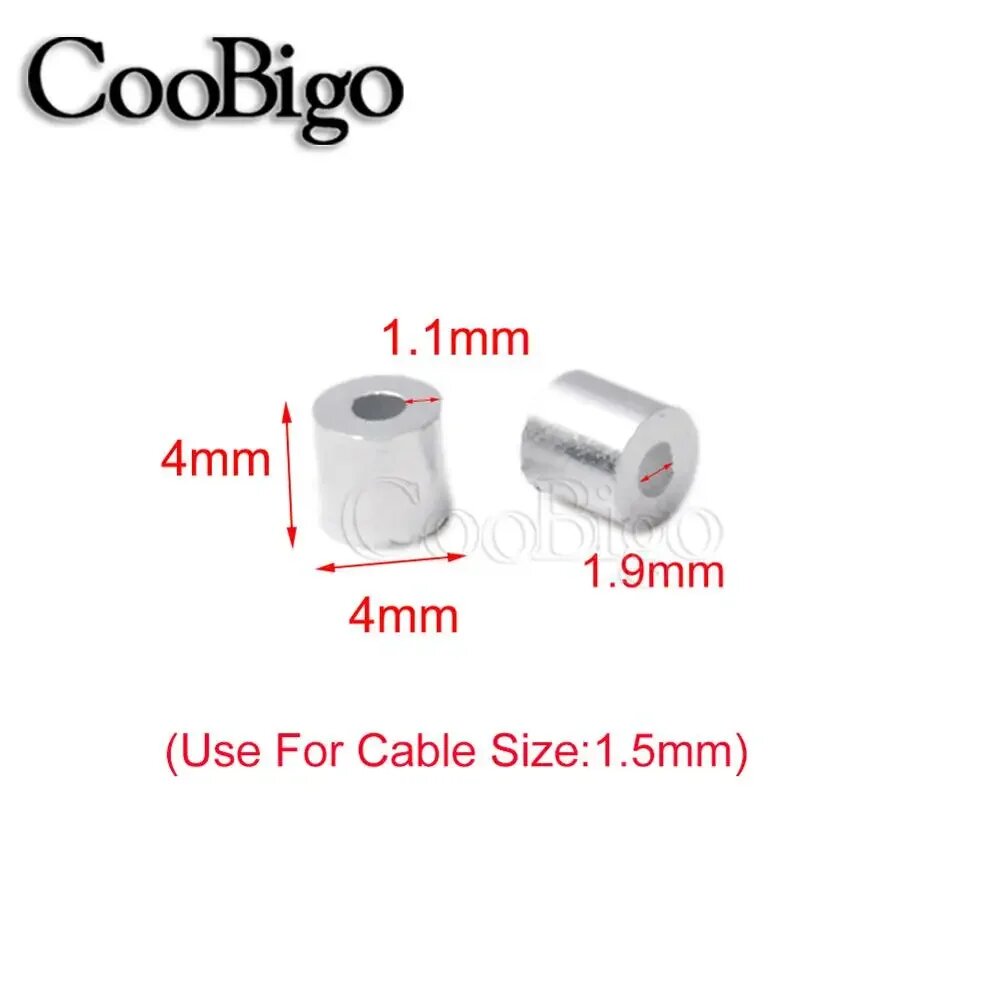 50 шт. алюминиевые стопорные наконечники CooBigo, M1.5