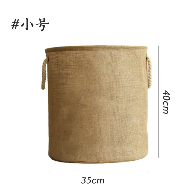 Корзина для грязного белья из джута с ручкой, корзина для грязной одежды из хлопкового шнура, контейнер для хранения грязной одежды, домашняя корзина для грязного белья, дропшиппинг