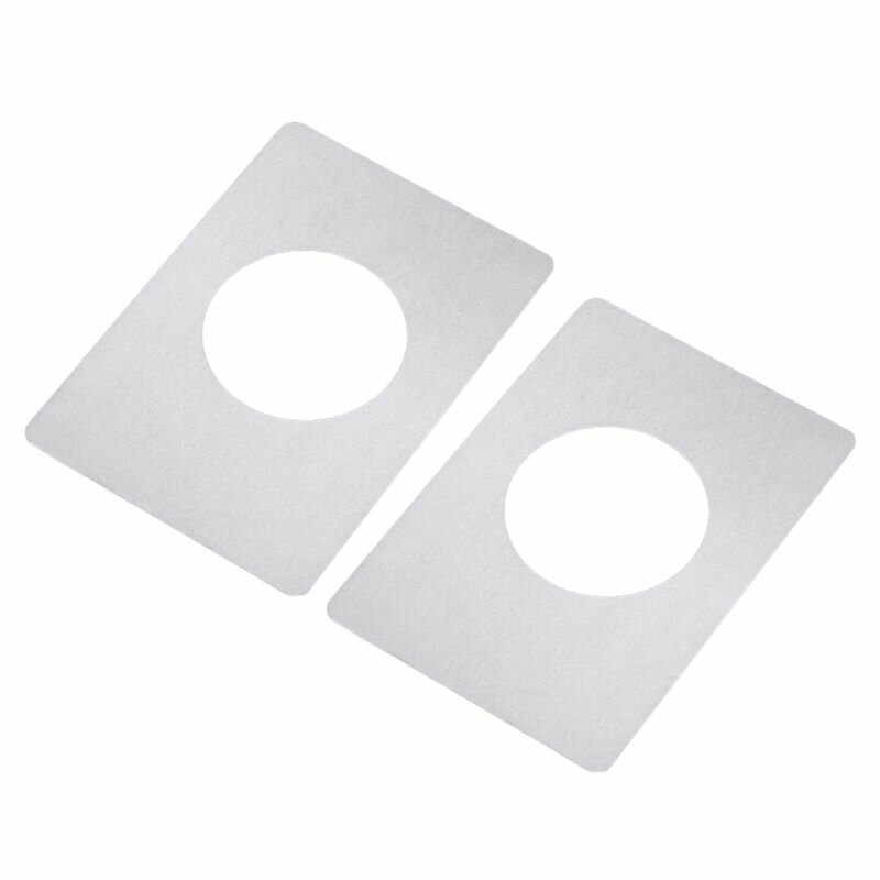 2 части сферической доски для ремонта дверных замков-серебристые