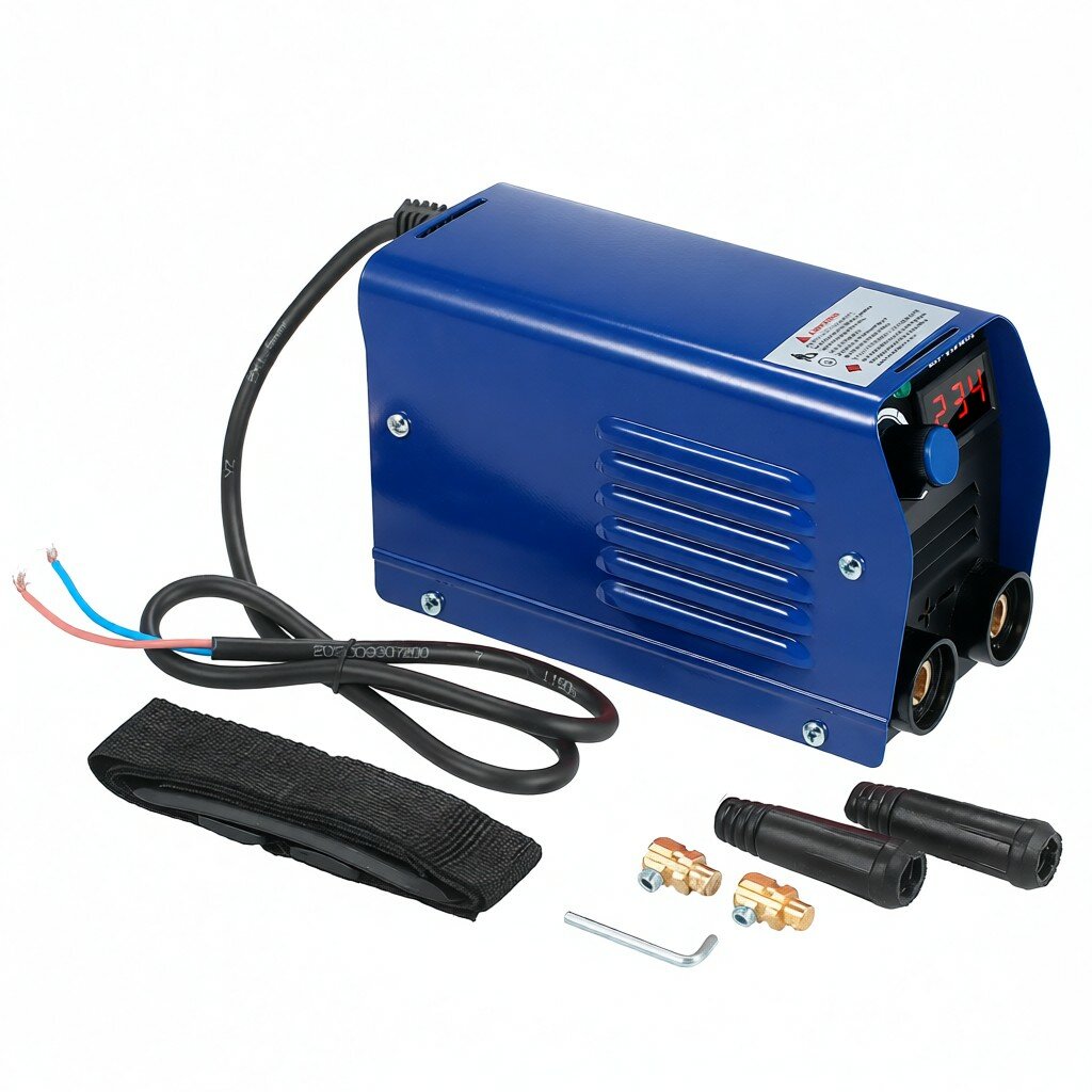 250 Amp ARC Welder Digital Inverter IGBT Stick 220V Mini Portable Electric Welding Machine LED Display Quick Connector Blue(IGBT)/Red(ARC) ABS+Metal 110V/220V±15% 50/60Hz DC 20-225A/20-250A 54V 60% 85% 40W 0.93 F IP21 1.5m 2.5-4.0mm 2-6mm 210*165*105mm