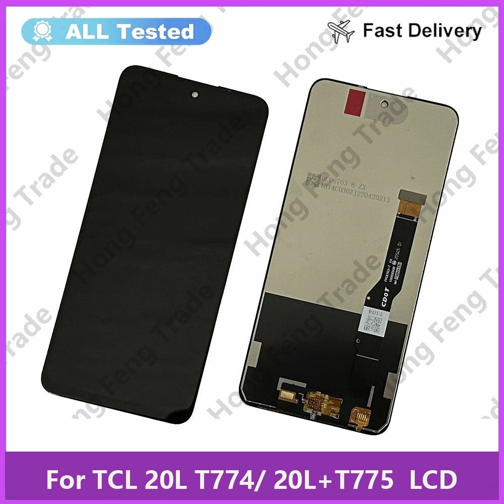 Дисплей для TCL 20L T774 20L+ T775 ; дисплей в сборе с сенсорным экраном; черный ; содержать инструментов
