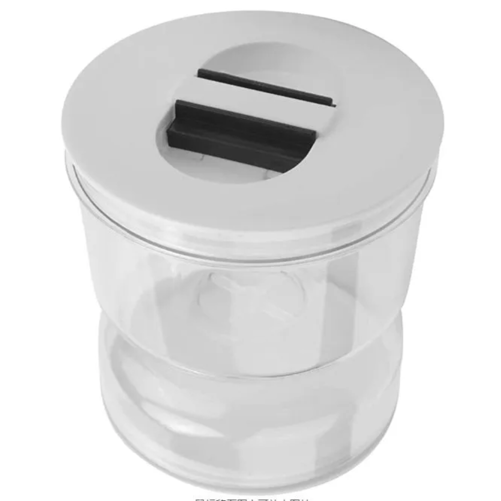 Банка для маринования со стеклянной часовой формой, сухая и влажная отделение для огурцов, прозрачная, с регулируемым фильтром, стекло высокоборосиликатное пищевого качества, силиконовое уплотнительное кольцо, съемное крыло, компактный размер, широкий