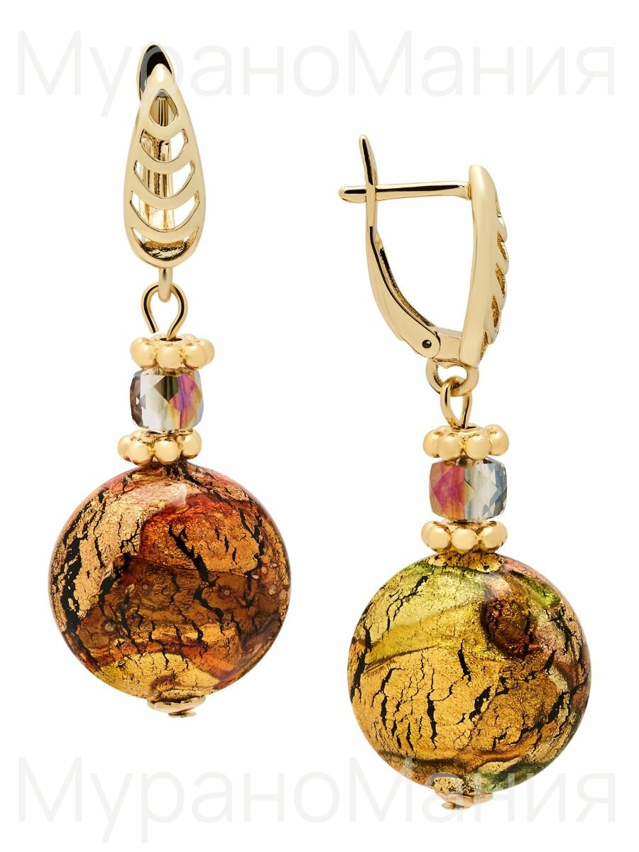 Серьги, муранское стекло, стекло